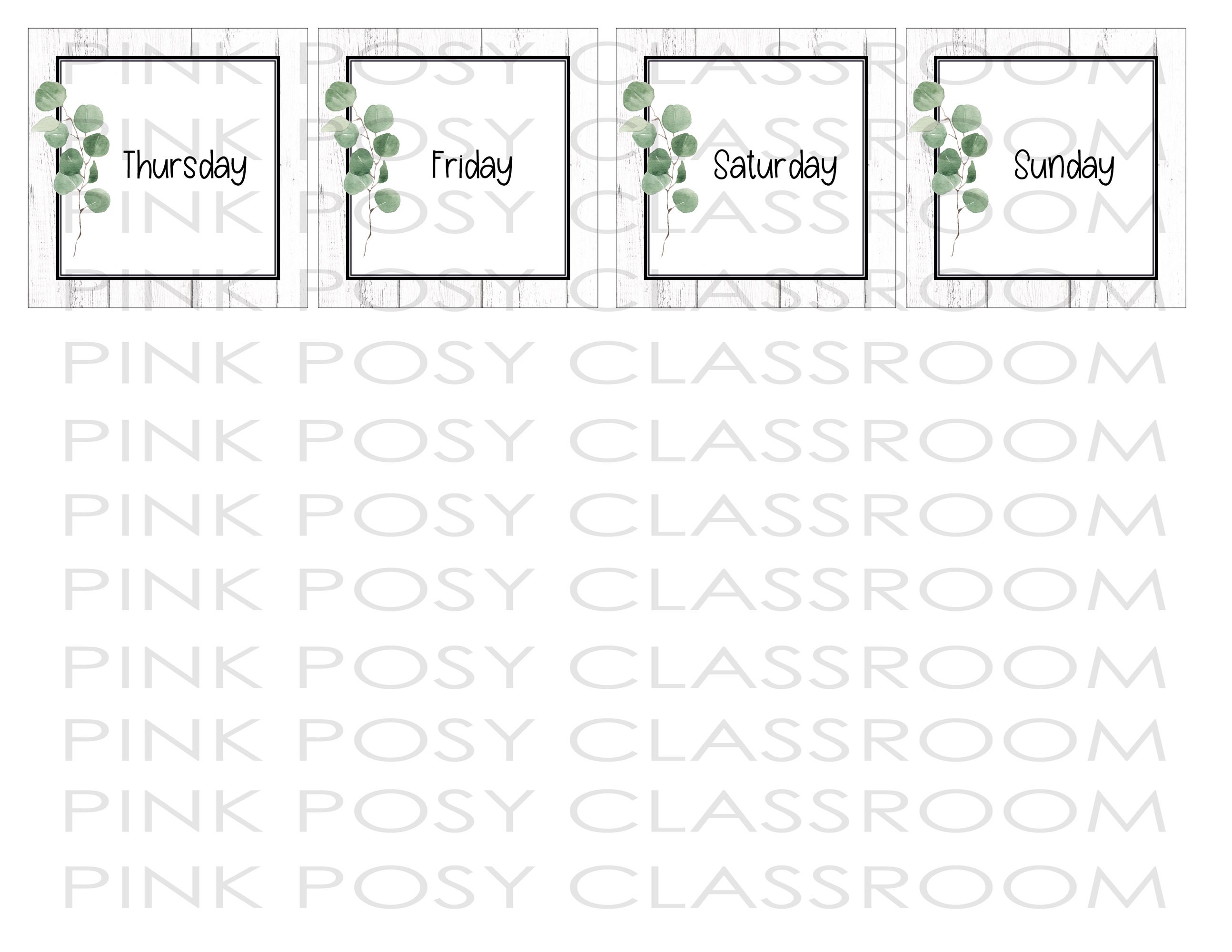 Farmhouse Calendar Set, Classroom Calendar Set, Classroom Decor, Number ...