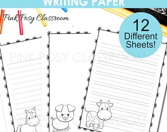 Rainforest Animals Writing Paper, Rainforest Stationery, Printable ...