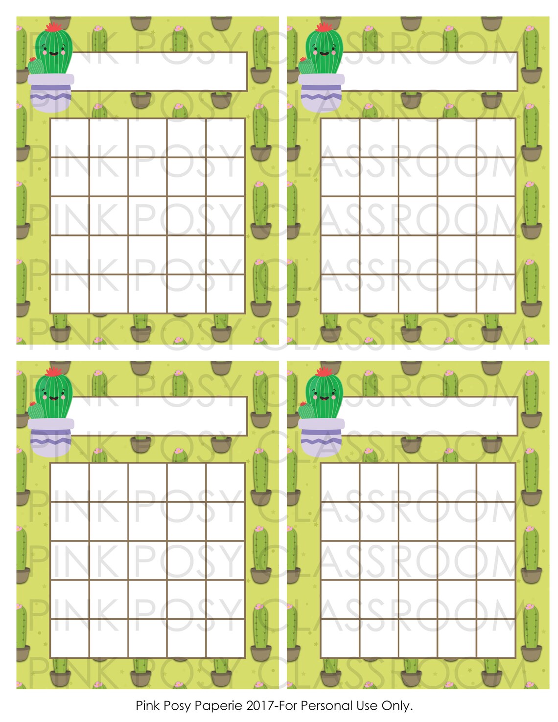 Editable Reward Charts, Cactus Reward Charts, Classroom Decorations ...