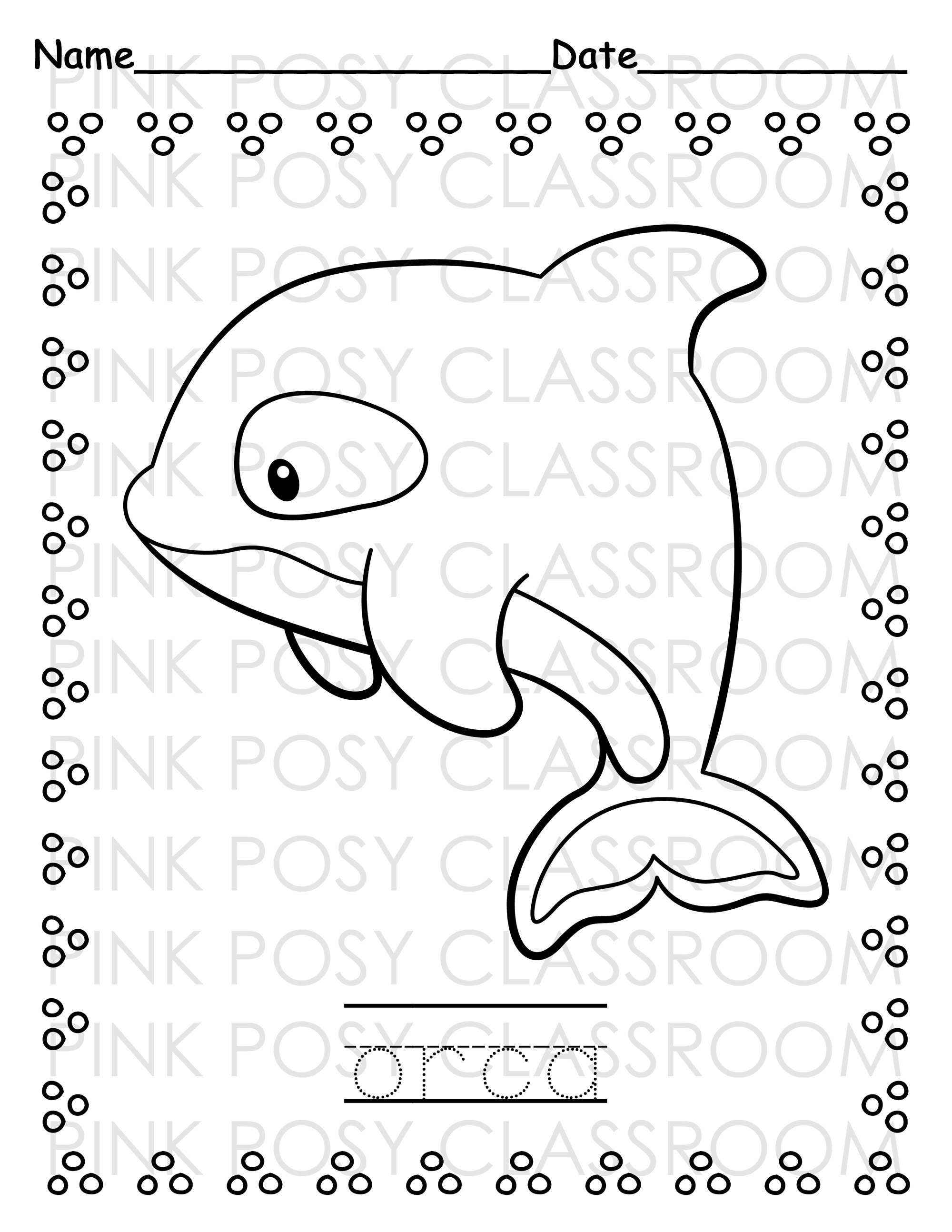 Arctic Animals Coloring Pages, Color and Trace the Word, Arctic Animals ...