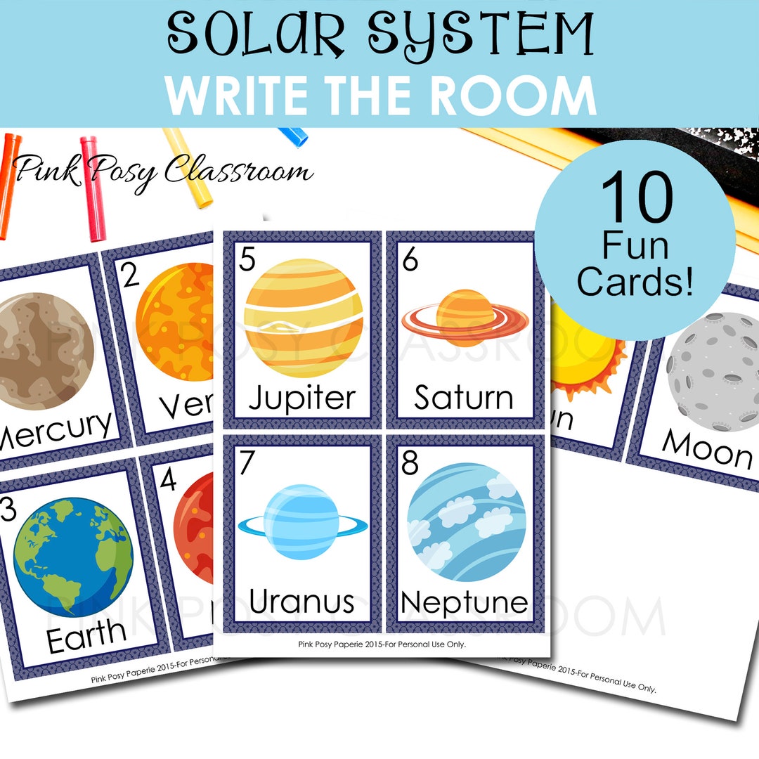 Solar System Vocabulary Cards, Solar Systems Printable, Planets ...