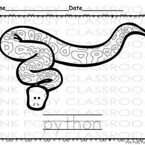 Oviparous Animal Coloring Pages, Color and Trace the Letters, Animal ...