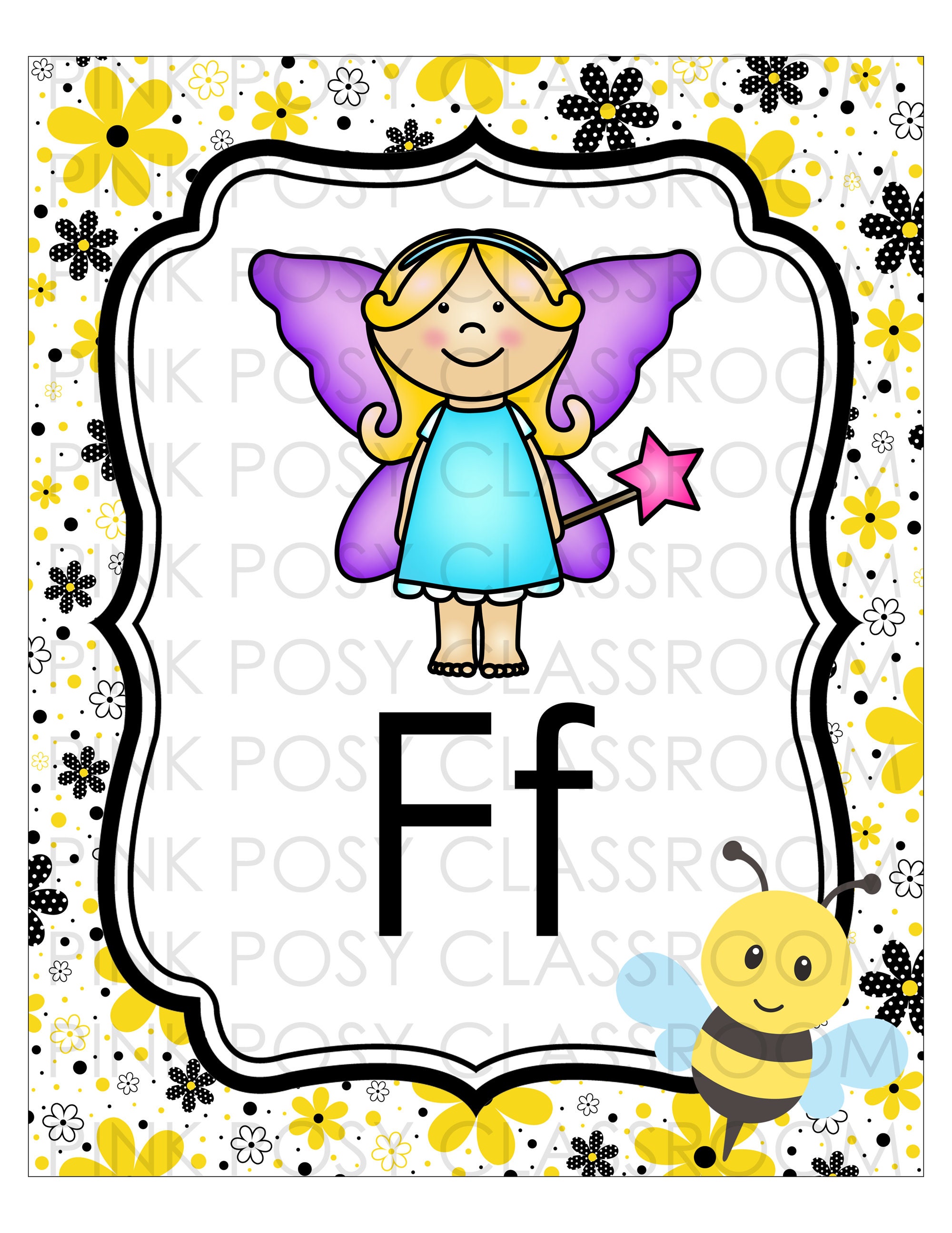 Alphabet Posters for Classroom Printable Alphabet Posters - Etsy