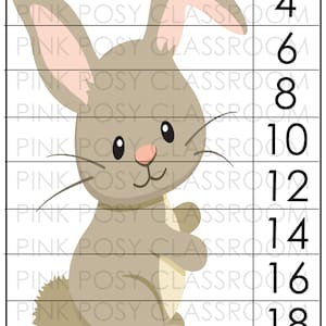 Woodland Puzzles Skip Counting Number Puzzles Classroom - Etsy
