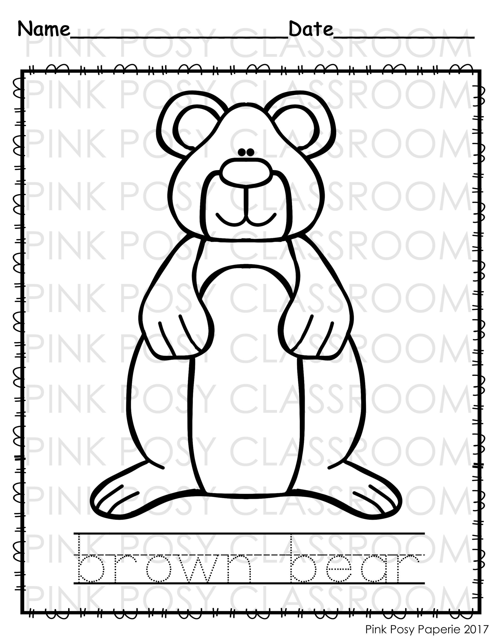 Zoo Animal Coloring Pages, Color and Trace the Word, Zoo Animals ...