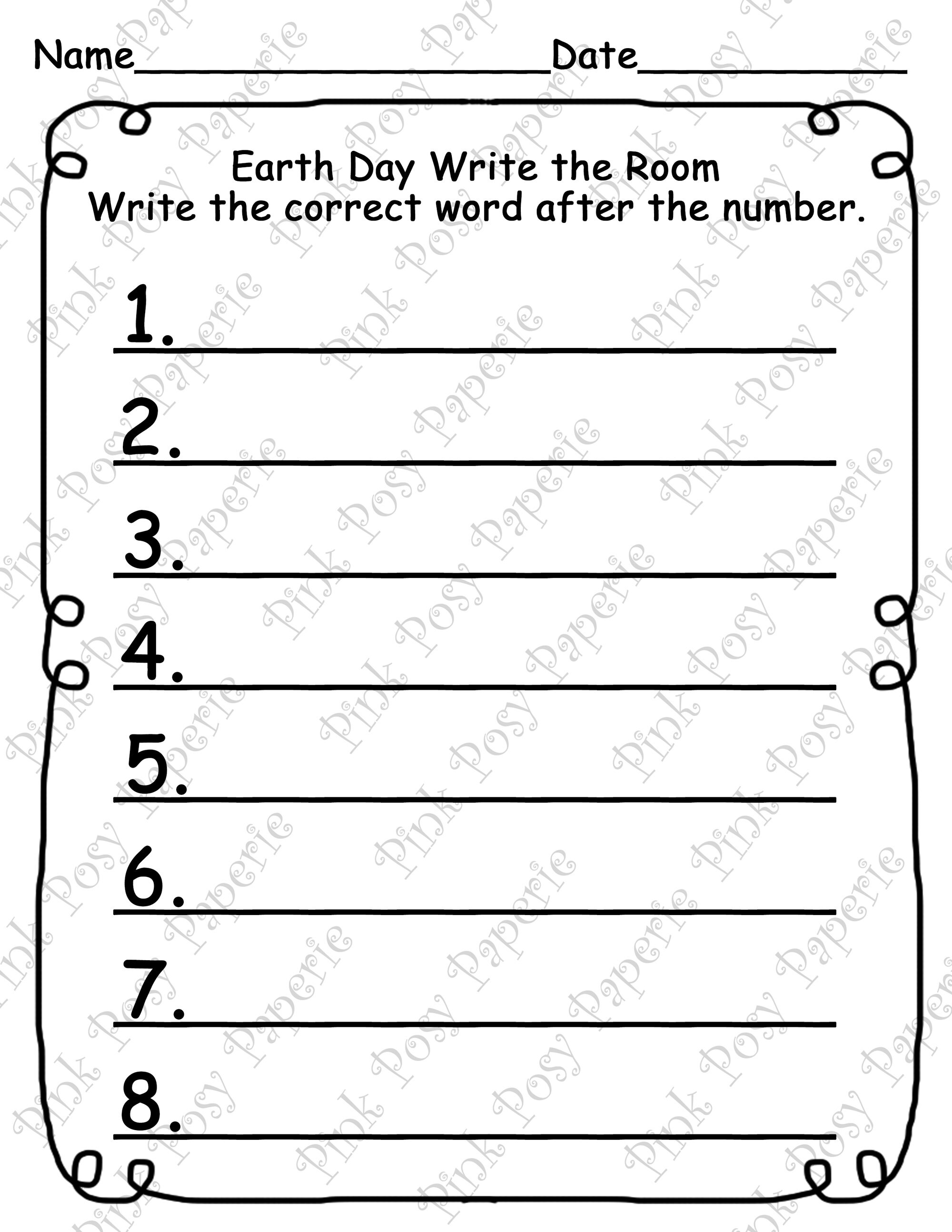 Earth Day Vocabulary Cards, Earth Day Printable, Literacy Center ...