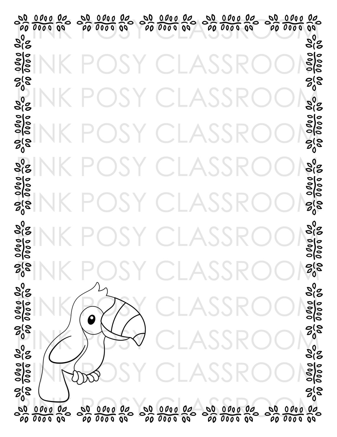 Rainforest Animals Writing Paper Rainforest Stationery - Etsy