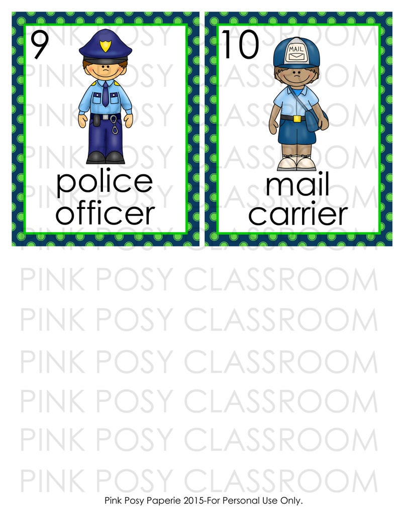 Community Helpers Vocabulary Cards, Community Helpers Activities ...