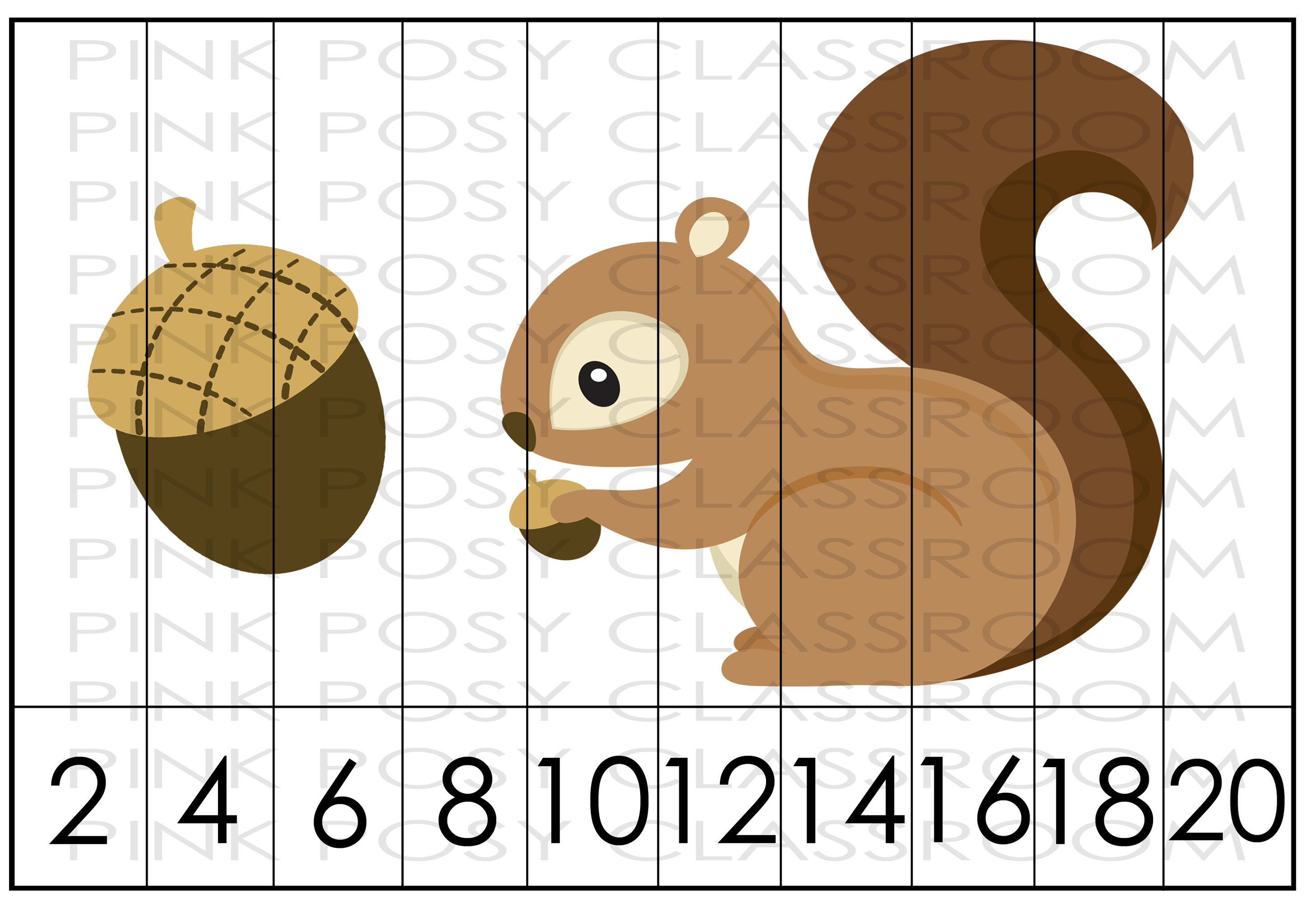 Woodland Puzzles, Skip Counting, Number Puzzles, Classroom Games ...