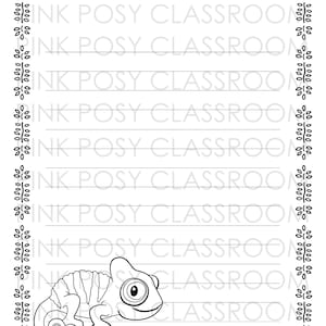 Rainforest Animals Writing Paper, Rainforest Stationery, Printable ...