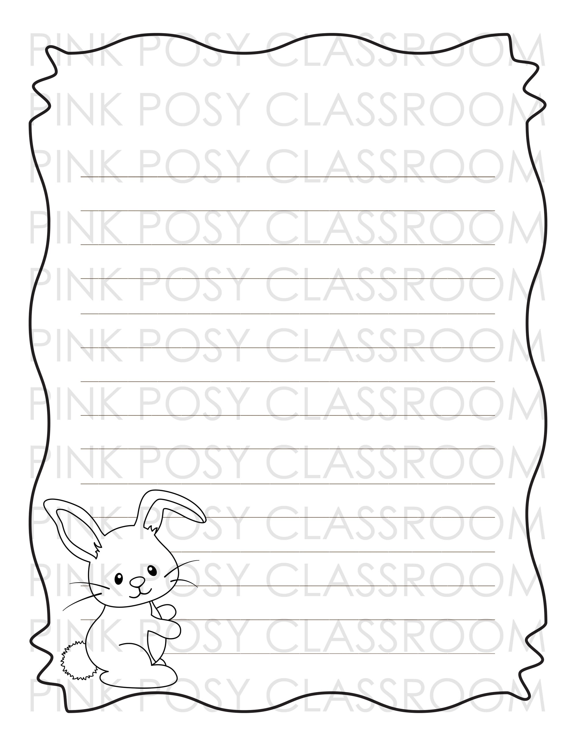 Woodland Animals Writing Paper, Woodland Stationery, Printable Paper ...