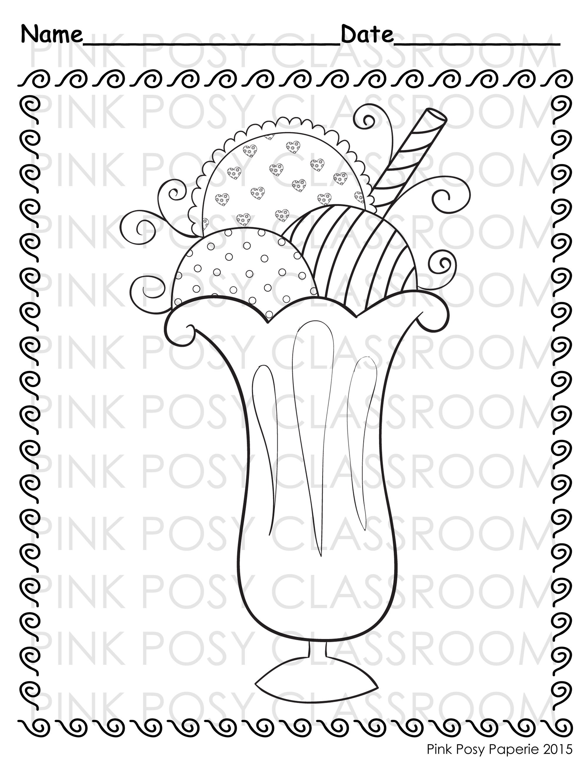 Ice Cream Coloring Pages, Ice Cream Printable, Ice Cream Activities for ...