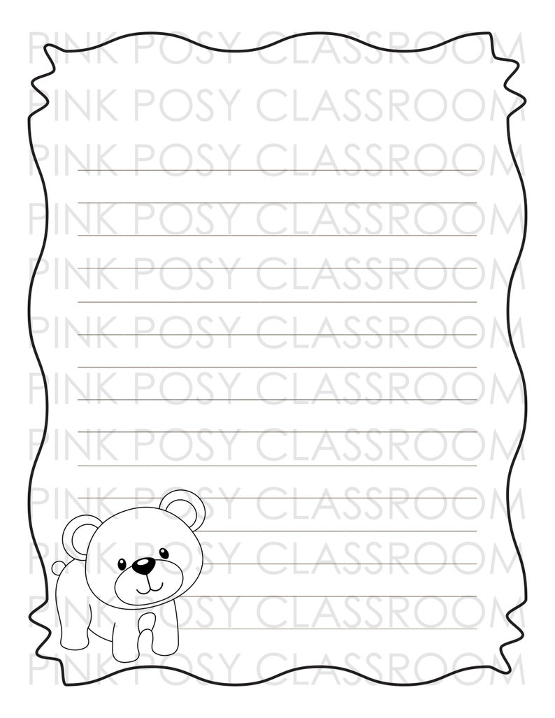 Woodland Animals Writing Paper Woodland Stationery Printable - Etsy