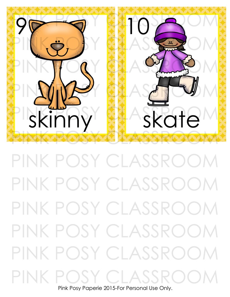 SK Blends Digraphs Vocabulary Cards, SK Blends Printable, Blends ...