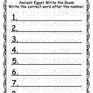 Ancient Egypt Vocabulary Cards, Egypt Printable, Literacy Center ...
