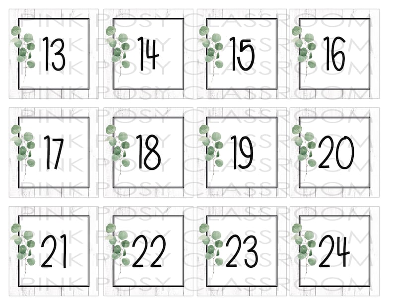 Farmhouse Calendar Set, Classroom Calendar Set, Classroom Decor, Number ...