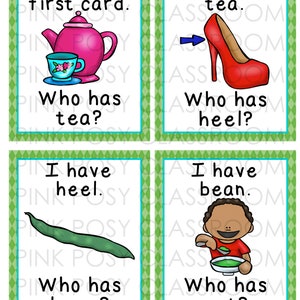 Long E Vowel Teams, I Have Who Has Card Game, Ee and Ea Words, Long ...