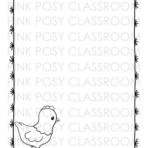 Farm Animals Writing Paper, Farm Animals Stationery, Printable Paper ...