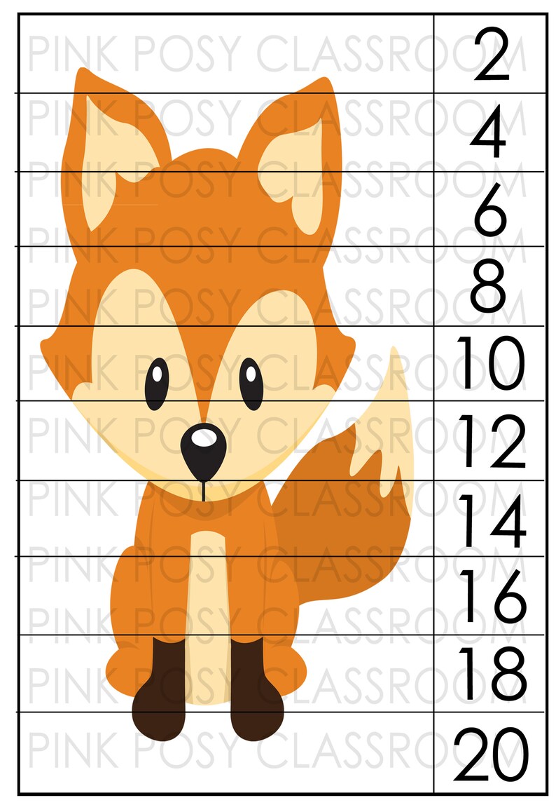 Woodland Puzzles, Skip Counting, Number Puzzles, Classroom Games ...