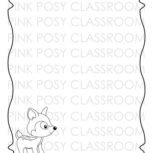 Woodland Animals Writing Paper, Woodland Stationery, Printable Paper ...
