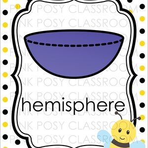 Bee Shape Posters, Classroom Decor, 3D Shape Posters, Printable Shape ...