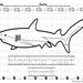Shark Coloring Pages, Color and Trace the Letters, Printable Shark ...