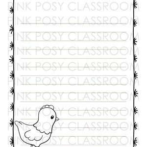 Farm Animals Writing Paper, Farm Animals Stationery, Printable Paper ...