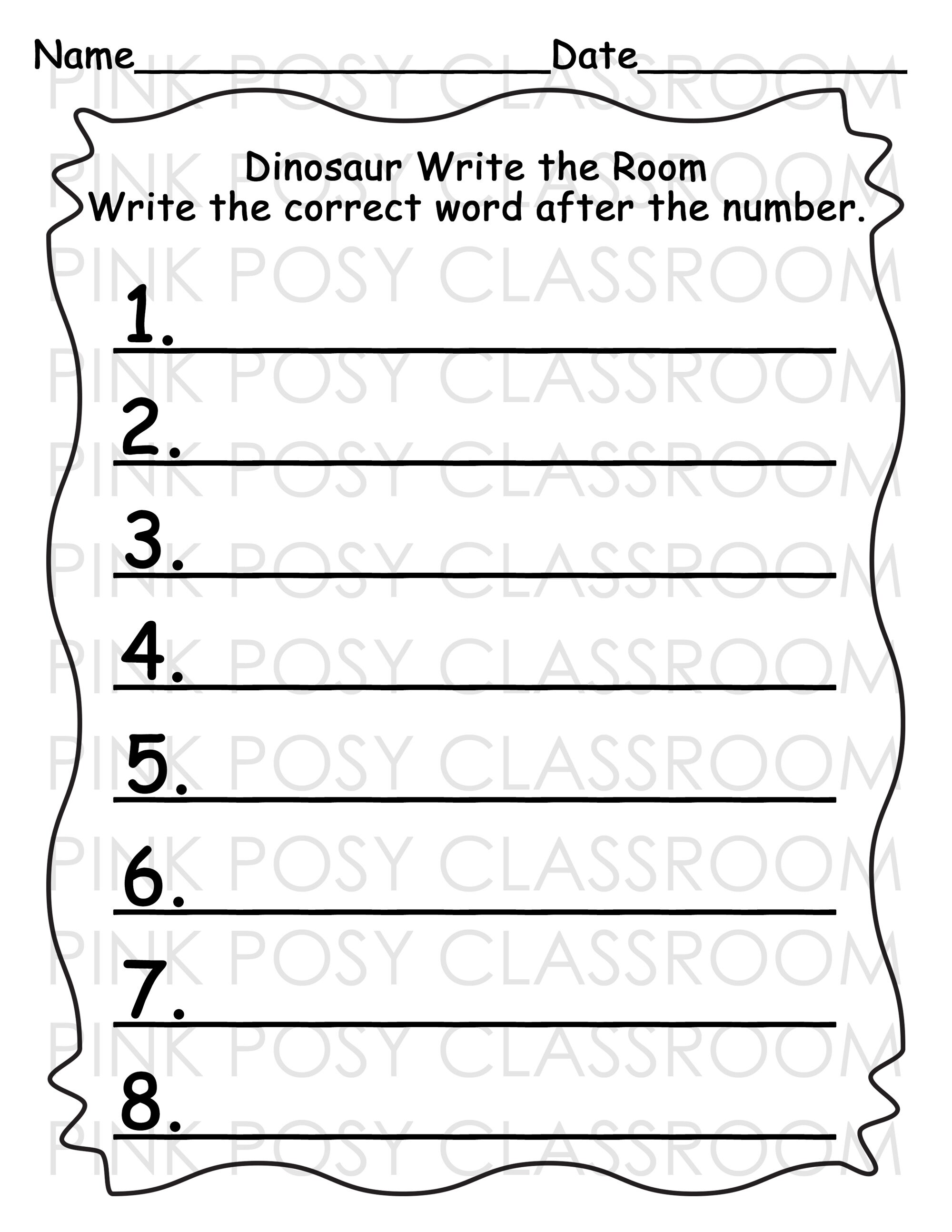 Dinosaur Vocabulary Cards Dinosaur Printable Literacy - Etsy