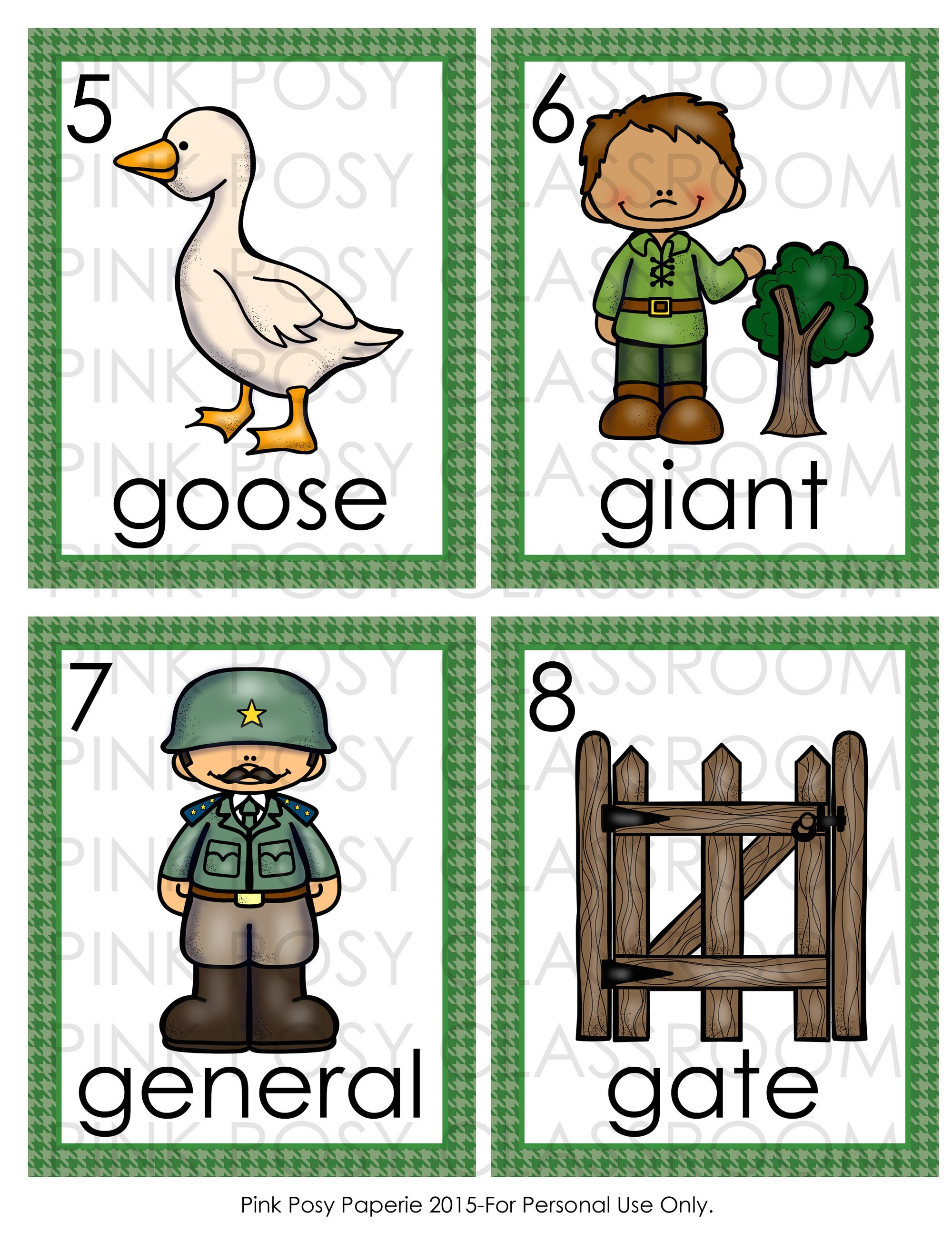 Hard G Soft G Vocabulary Cards, Beginning Sounds Printable, Phonics ...