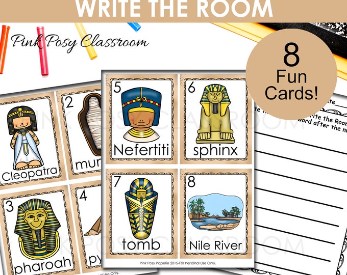 Ancient Egypt Vocabulary Cards, Egypt Printable, Literacy Center ...