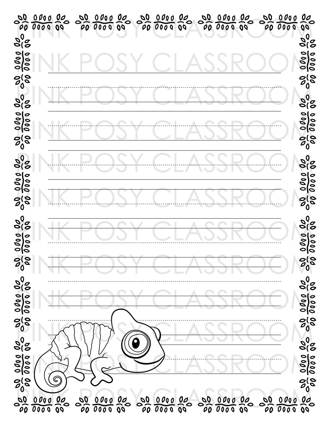 Rainforest Animals Writing Paper Rainforest Stationery - Etsy