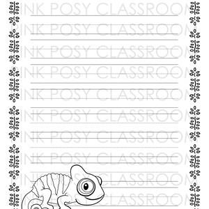 Rainforest Animals Writing Paper, Rainforest Stationery, Printable ...