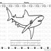 Shark Coloring Pages, Color and Trace the Letters, Printable Shark ...
