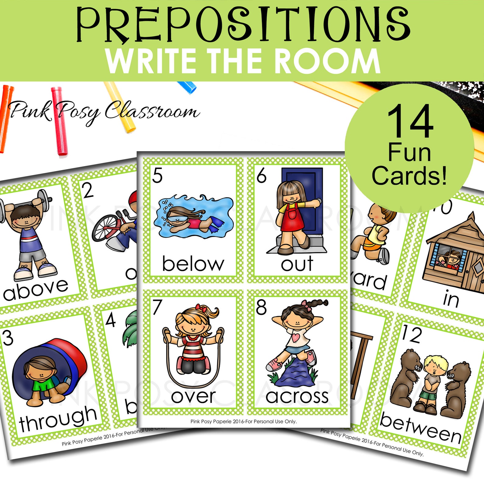 Prepositions Vocabulary Cards, Homeschool Printable, Prepositions ...