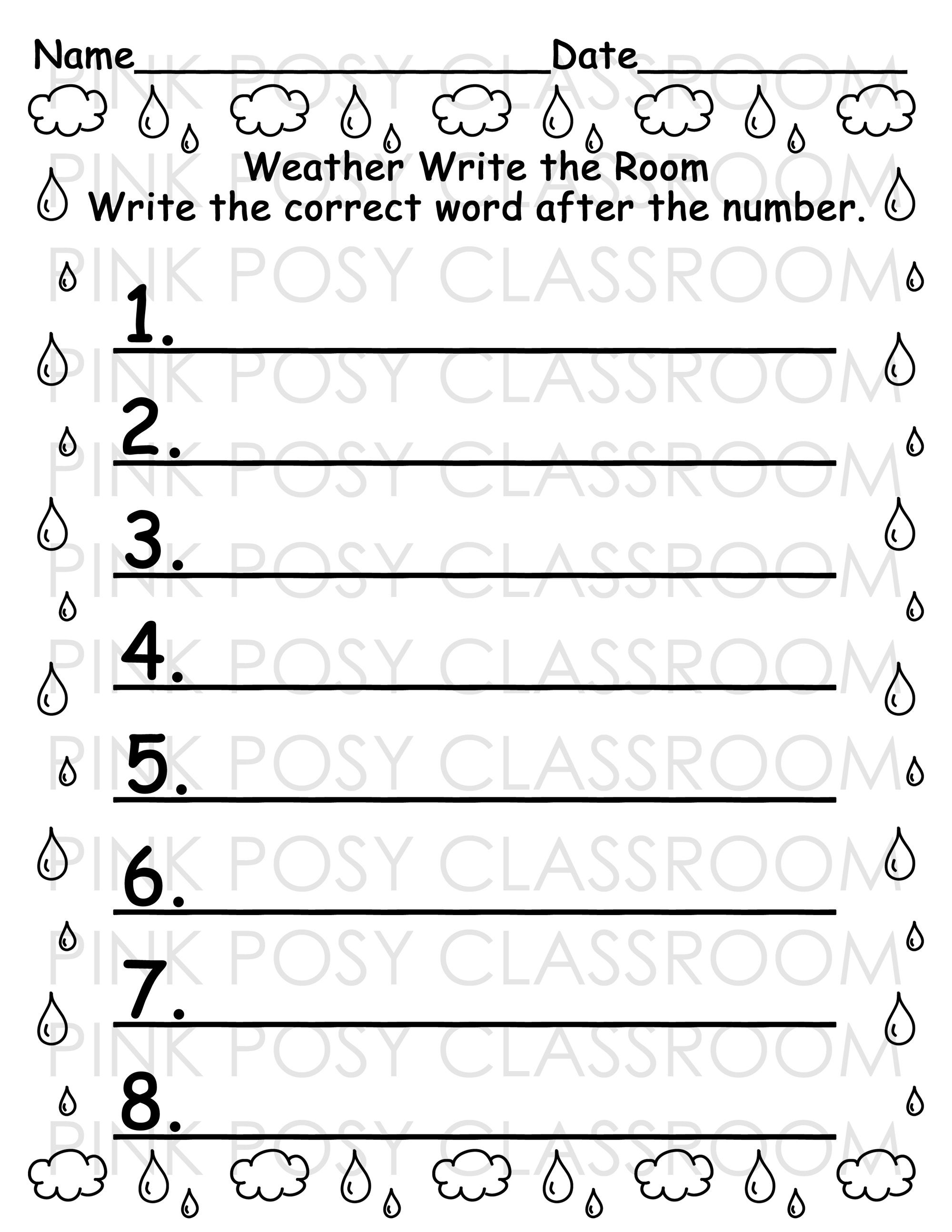 Weather Vocabulary Cards, Weather Printable, Homeschool Activity ...