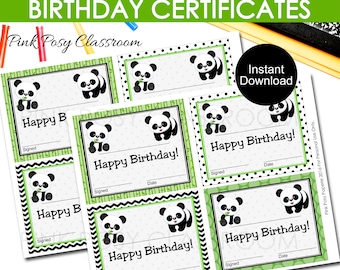 Happy Birthday Certificate, Farm Birthday Certificate, Classroom Reward ...