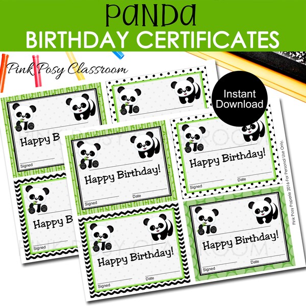 Panda Birthday - Etsy