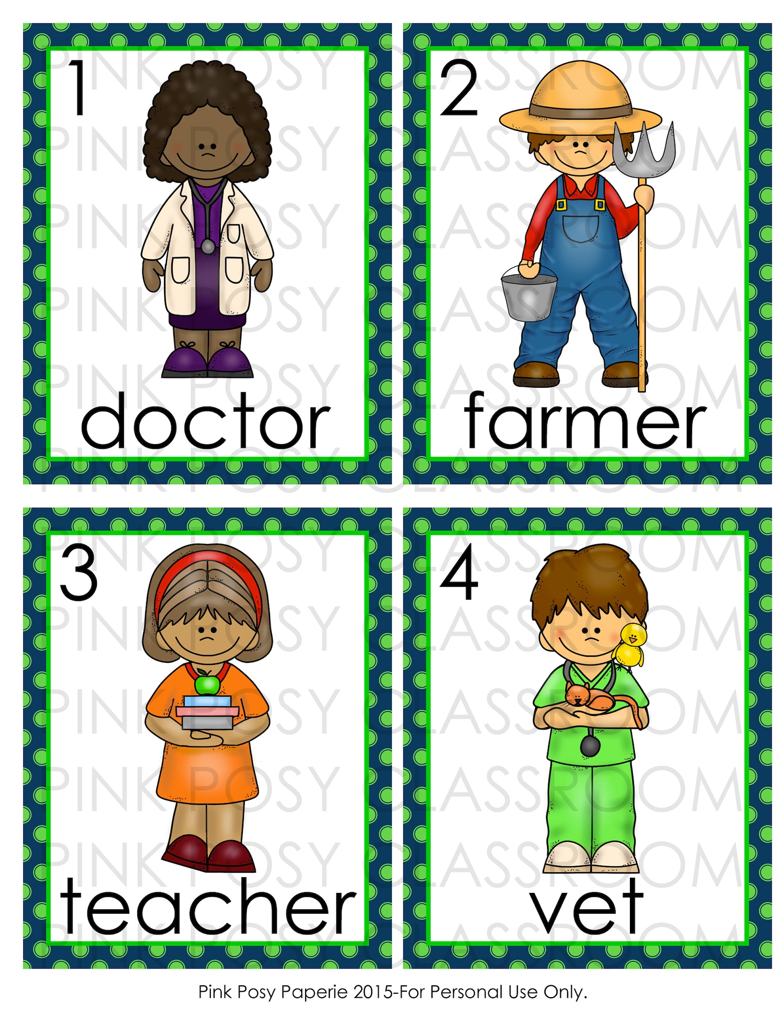 Community Helpers Vocabulary Cards, Community Helpers Activities ...