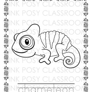 Rainforest Animals Coloring Pages, Color and Trace the Word, Rain ...