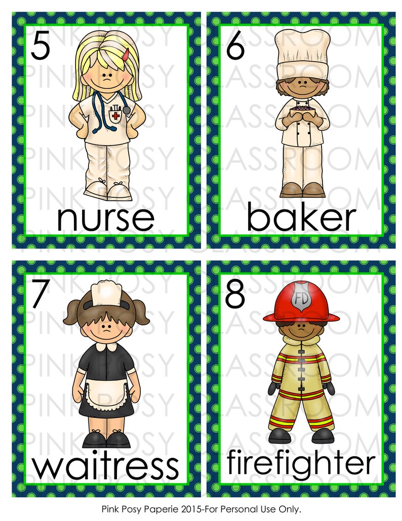 Community Helpers Vocabulary Cards, Community Helpers Activities ...
