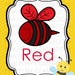 Bee Color Posters, Classroom Decor, Colors Recognition, Printable Color ...