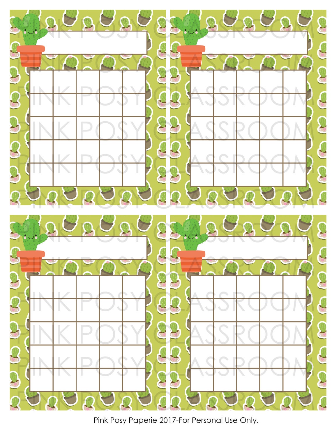 Editable Reward Charts, Cactus Reward Charts, Classroom Decorations ...