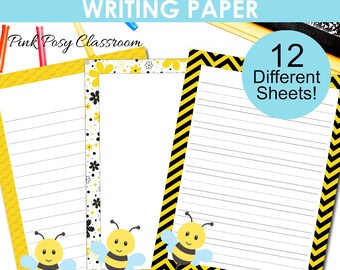 Woodland Animals Writing Paper, Woodland Stationery, Printable Paper ...