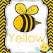 Bee Color Posters, Classroom Decor, Colors Recognition, Printable Color ...