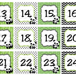Panda Calendar Set, Classroom Calendar Set, Classroom Decor, Number ...