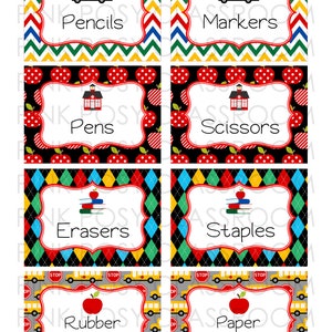 Editable Bin Labels Back to School Classroom Labels - Etsy
