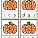 Alphabet Flash Cards Pumpkin Alphabet Clip Cards Letter - Etsy