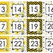 Bee Calendar Set, Classroom Calendar Set, Classroom Decor, Number ...