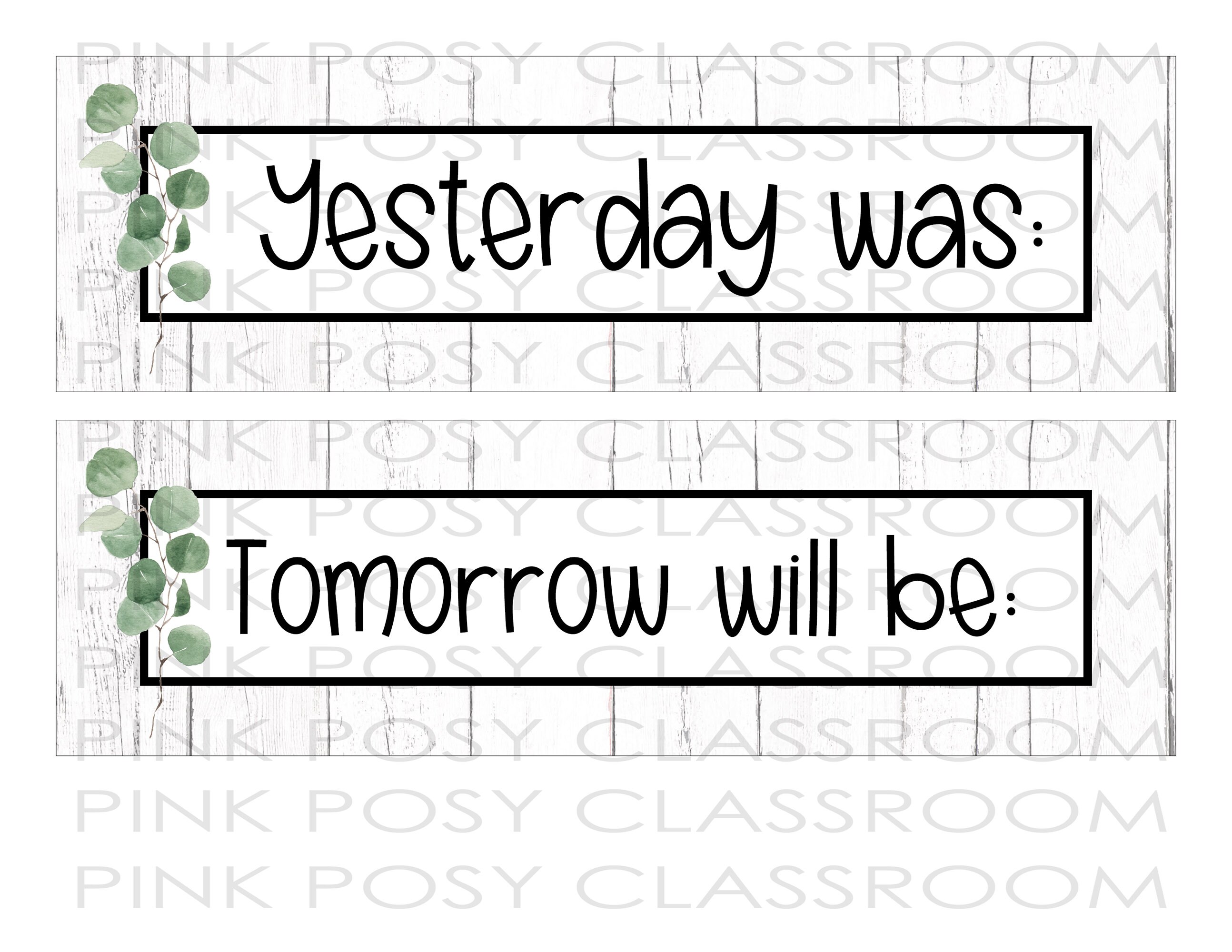 Farmhouse Calendar Set, Classroom Calendar Set, Classroom Decor, Number ...