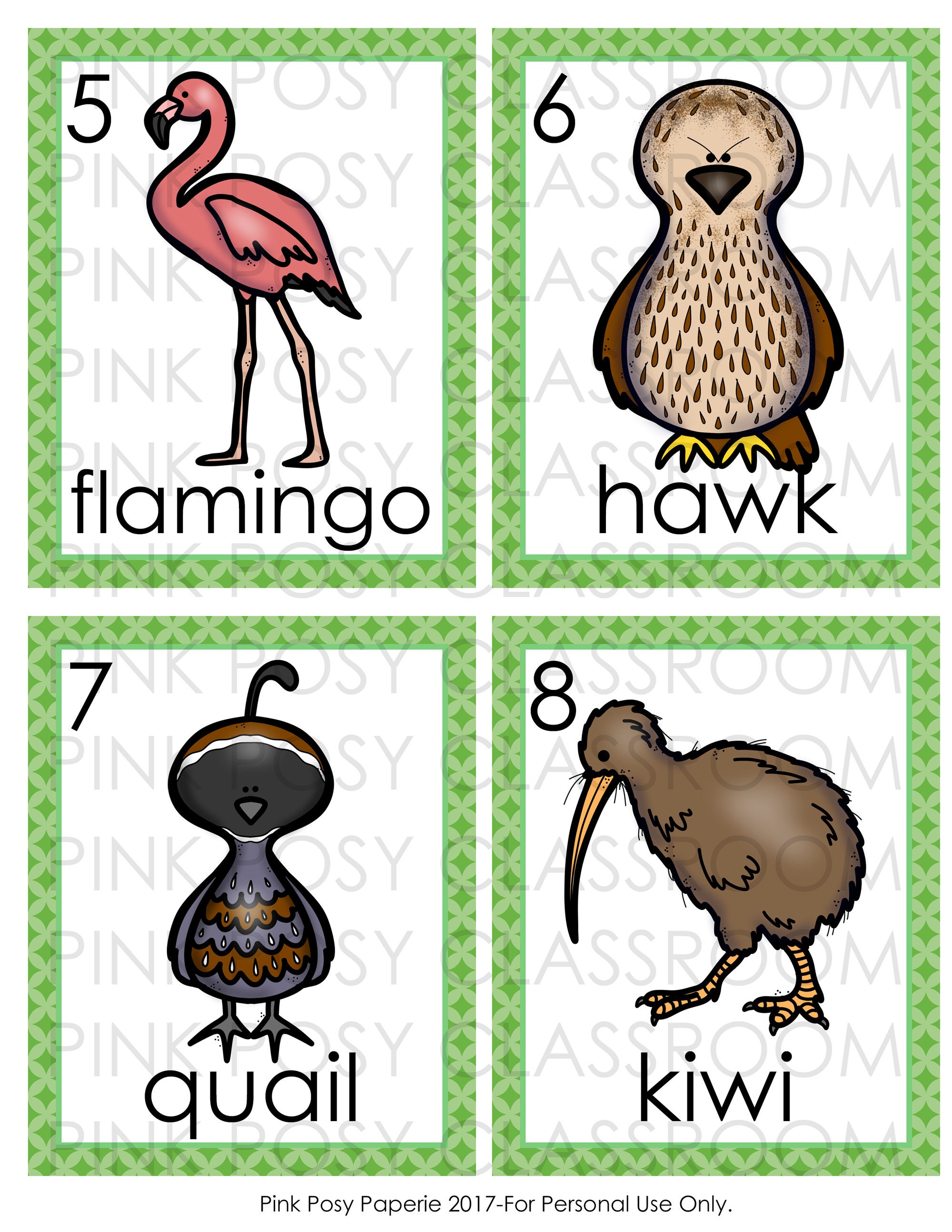 Bird Vocabulary Cards, Bird Printable, Literacy Center, Writing ...